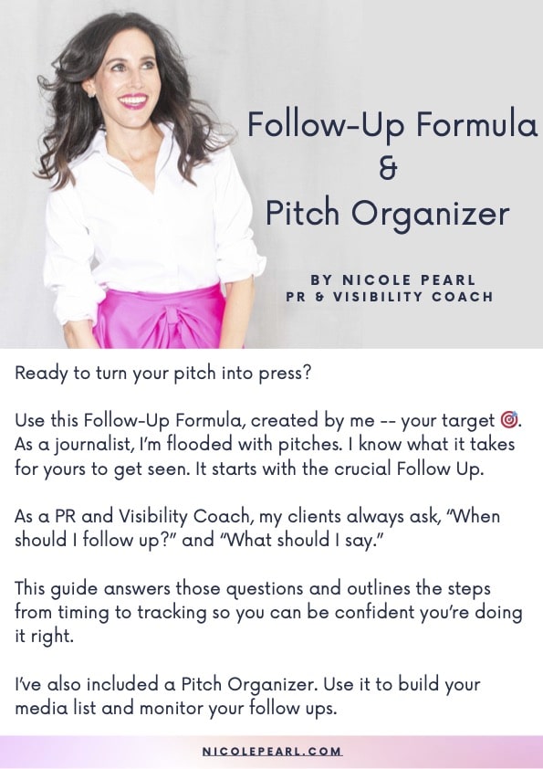 Follow Up Formula + Pitch Tracker · Nicole Pearl